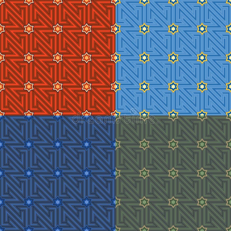 Eastern pattern red stock vector. Illustration of east - 26344486