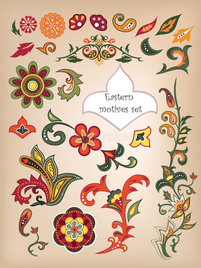 Eastern patterns stock illustration. Illustration of beautiful - 19117074