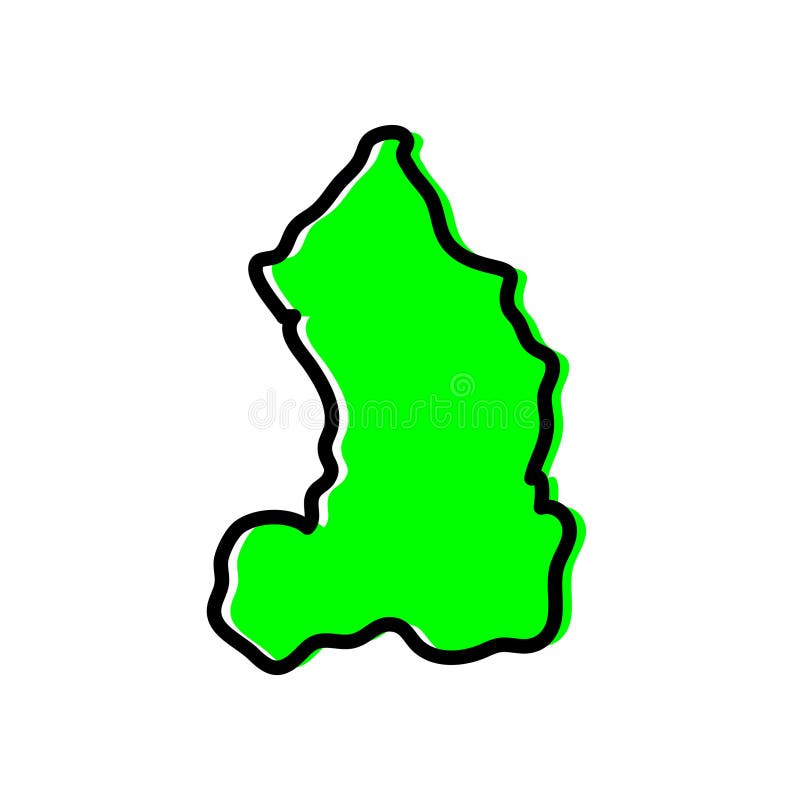 Eastern Province of Rwanda Vector Map Illustration Stock Vector ...