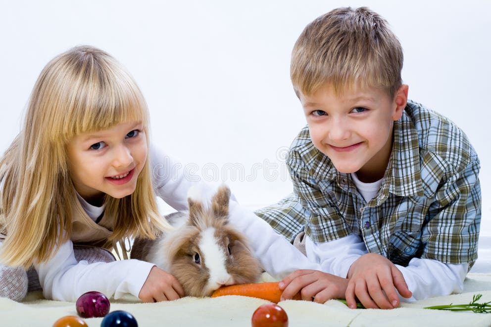 Eastern rabbit stock image. Image of girl, rabbits, catholic - 11172073