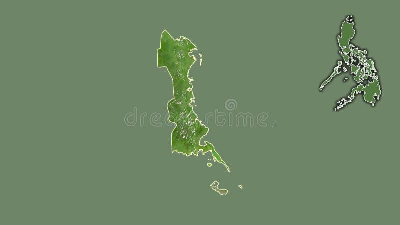 Eastern Samar, Philippines, Extruded and Isolated. Pattern Stock ...