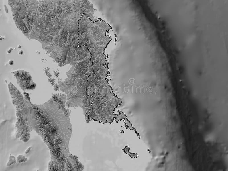 Eastern Samar, Philippines. Grayscale. No Legend Stock Illustration ...