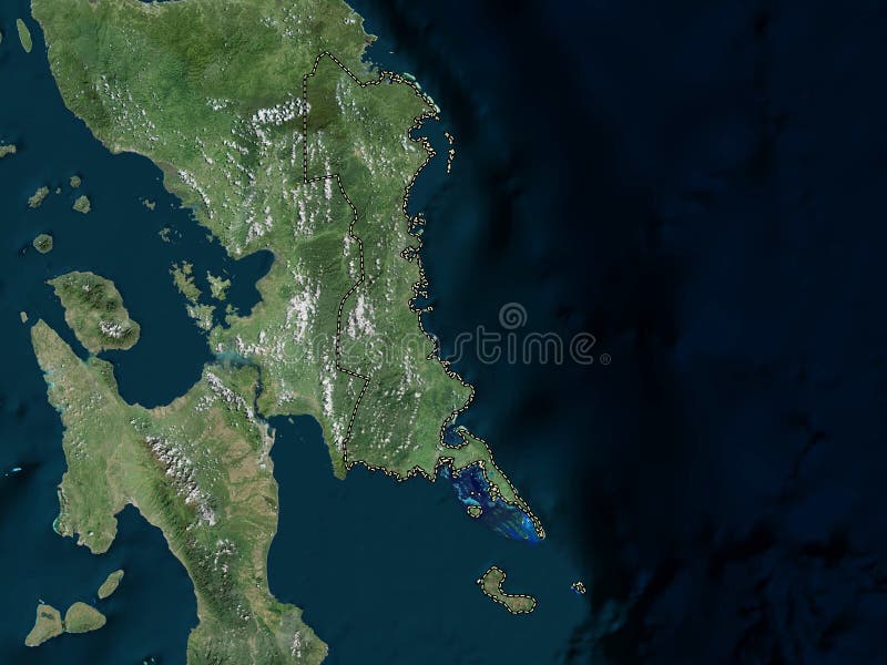 Eastern Samar, Philippines. High-res Satellite. No Legend Stock ...