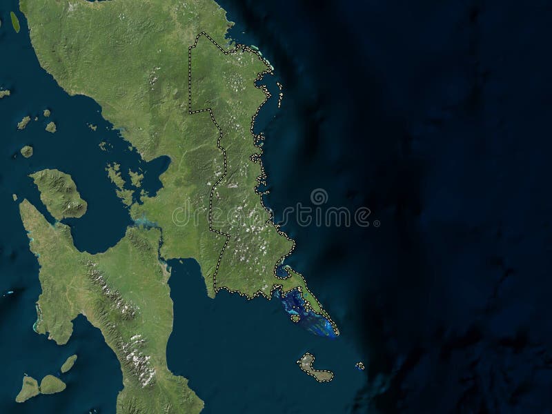 Eastern Samar, Philippines. Low-res Satellite. No Legend Stock ...