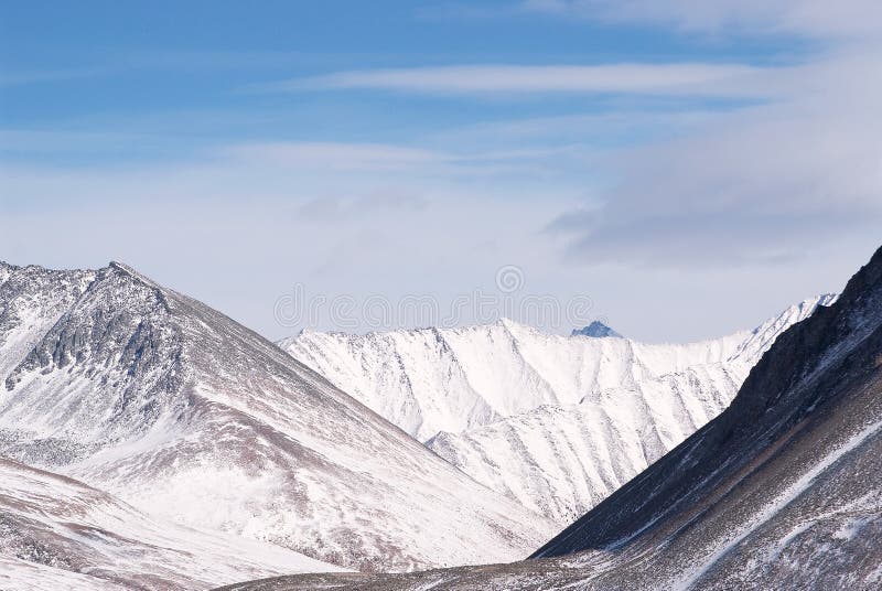 Eastern Sayan Mountains. Altai Stock Image - Image of range, skyline ...