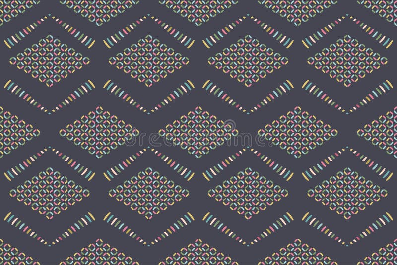 Eastern Seamless Pattern. Moroccan Texture of Various Horizontal Colour ...
