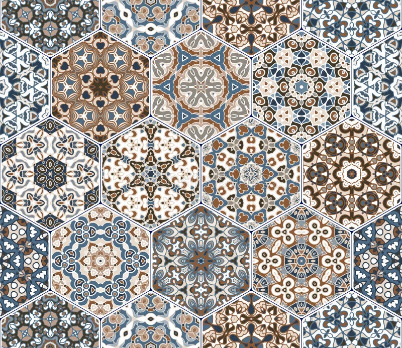 Eastern Seamless Pattern Tiles Stock Vector - Illustration of ceramic ...