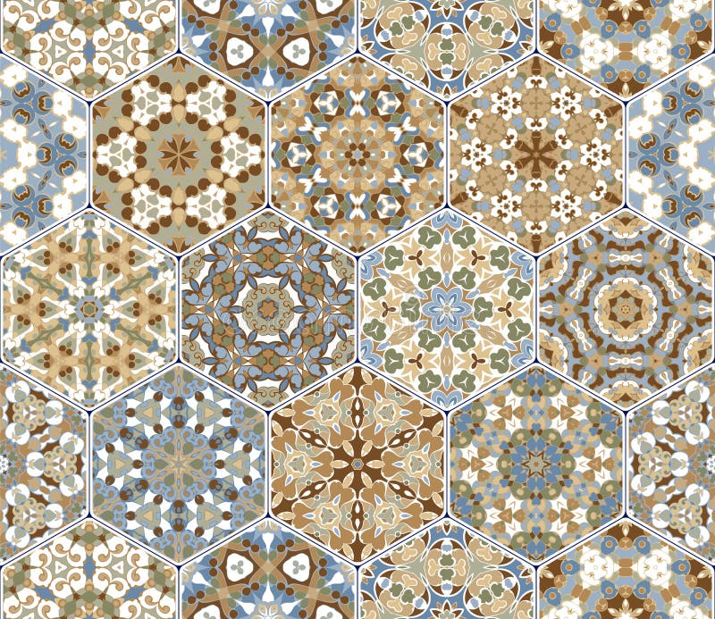 Eastern Seamless Pattern Tiles Stock Vector - Illustration of ...