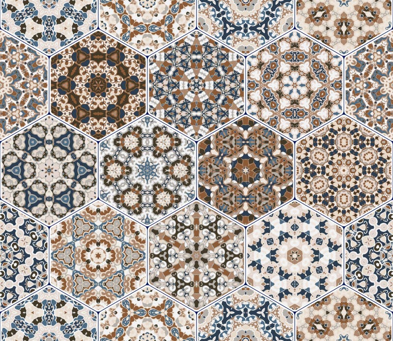 Eastern Seamless Pattern Tiles Stock Vector - Illustration of ...