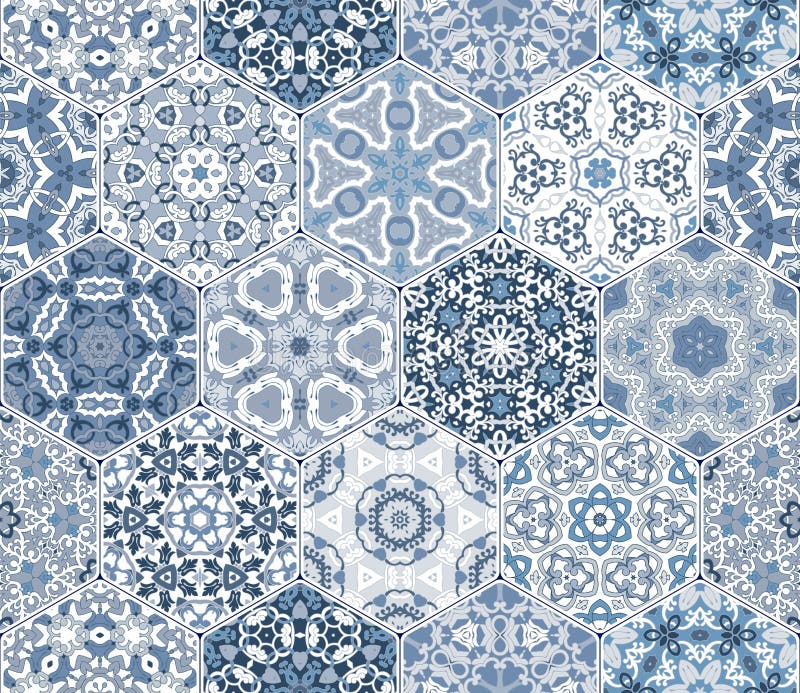 Eastern Seamless Pattern Tiles Stock Vector - Illustration of intricate ...