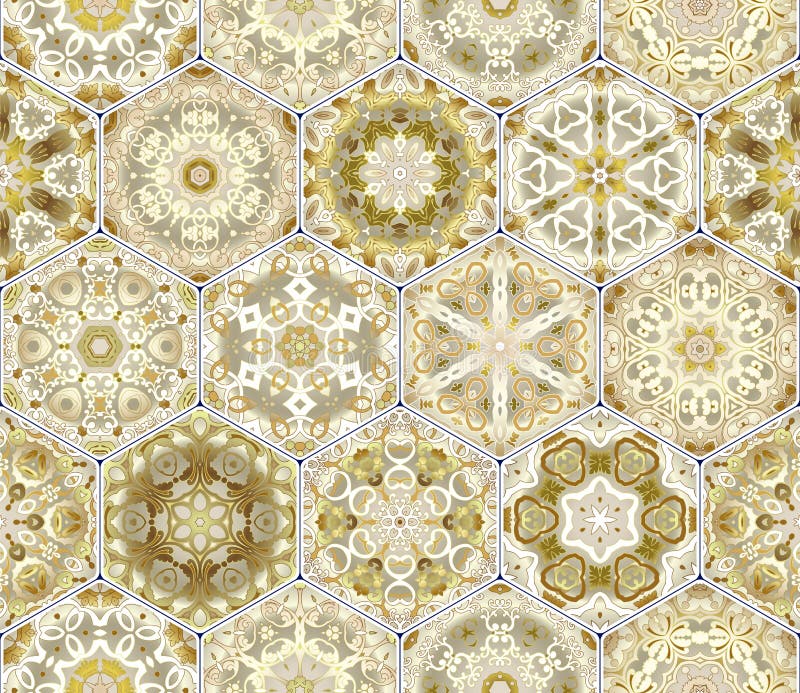 Eastern Seamless Pattern Tiles Stock Vector - Illustration of arabic ...