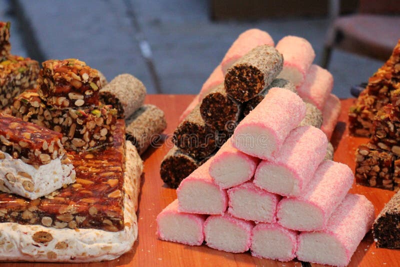 Eastern sweets stock image. Image of meal, tourism, shop - 68266287