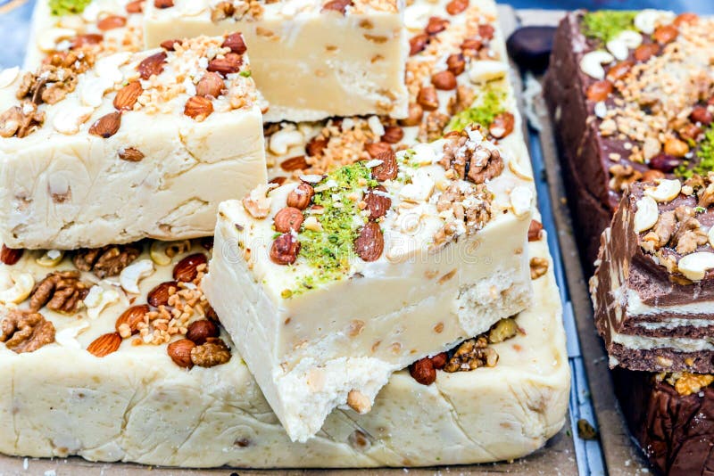 Eastern sweets. Halva stock image. Image of delicacy - 190970157