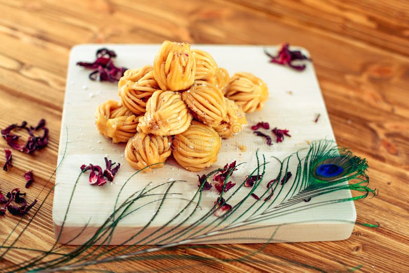 Eastern sweets stock photo. Image of tree, feather, party - 66044614