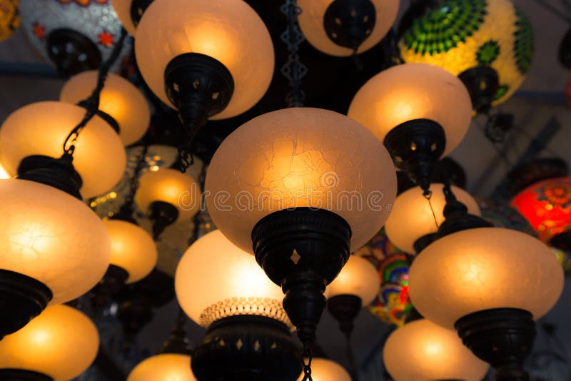 Eastern traditional lamp stock image. Image of interior - 63491317