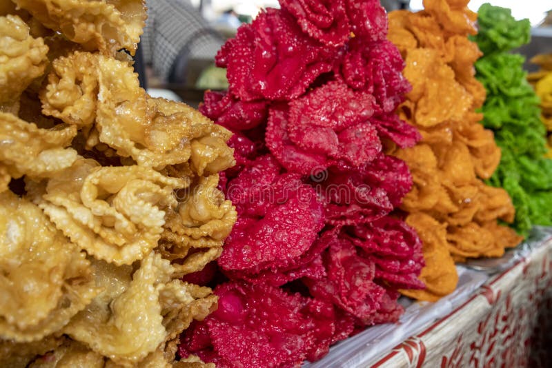 Eastern Traditional Sweets from Dough, Close Up. Stock Photo - Image of ...