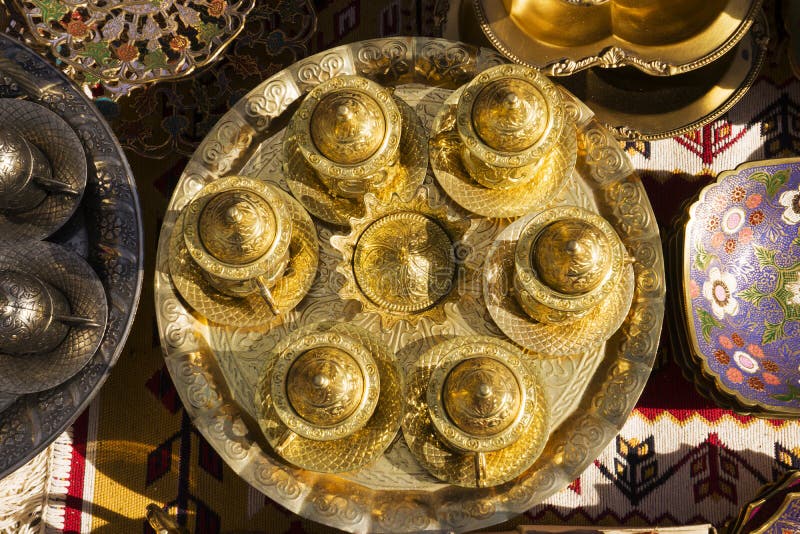 Eastern, Turkish Copper , Gold Plated, Silver Tableware on the Market ...