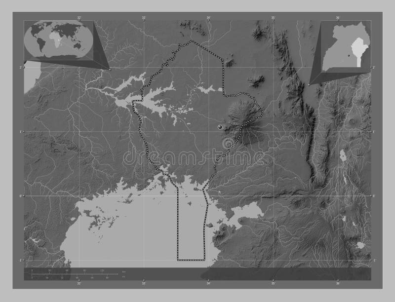 Eastern, Uganda. Grayscale. Capital Stock Illustration - Illustration ...
