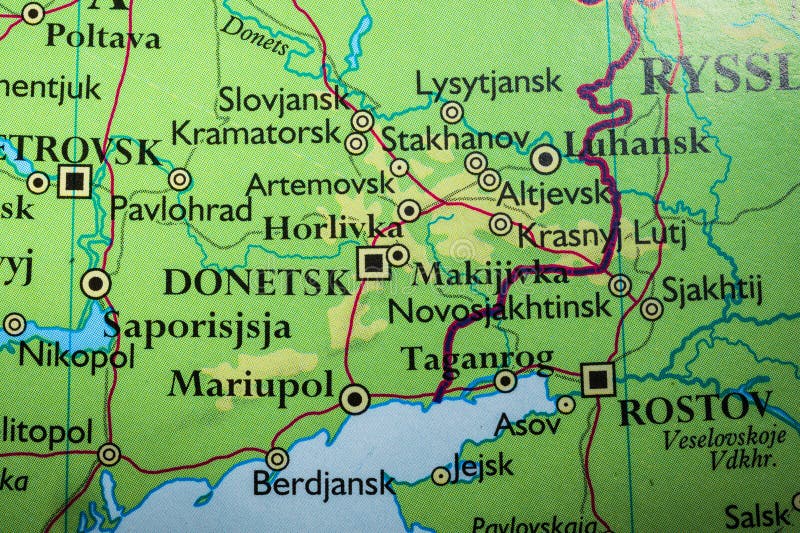 812 Donetsk Map Ukraine Stock Photos - Free & Royalty-Free Stock Photos ...