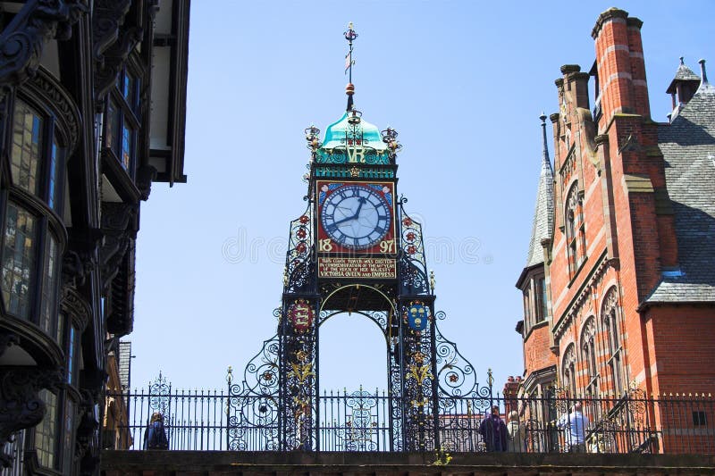 Eastgate Clock, Chester stock photo. Image of time, hands - 2327464