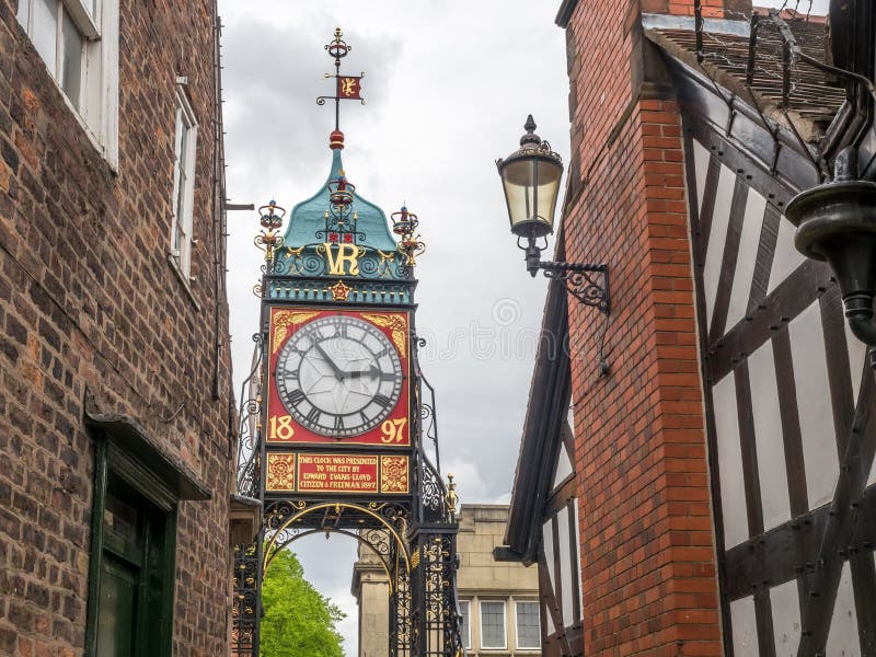 Eastgate Clock in Chester, England Editorial Image - Image of chester ...