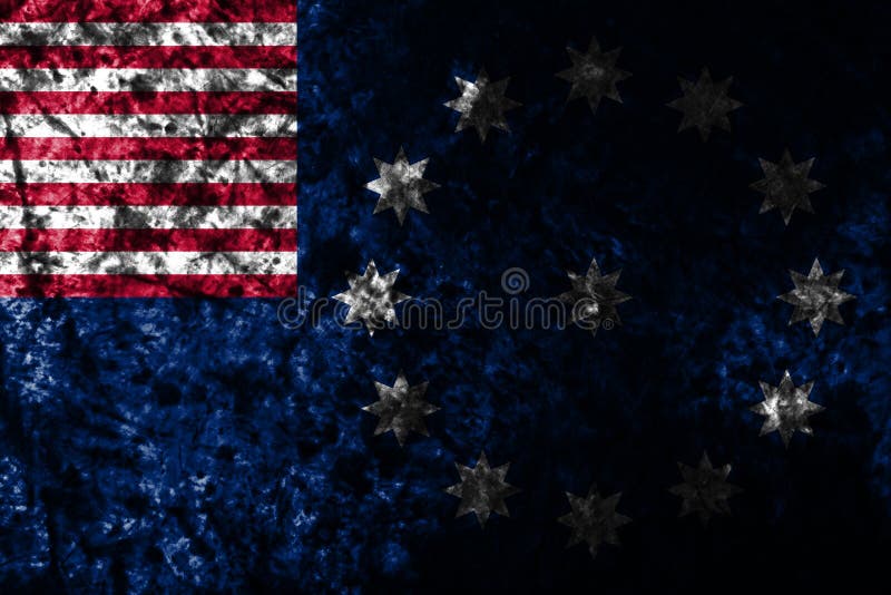 Easton City Grunge Flag Pennsylvania State United States Of America