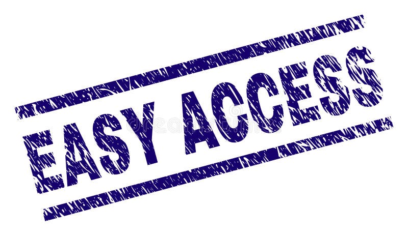 Scratched Textured EASY ACCESS Stamp Seal Stock Vector - Illustration ...