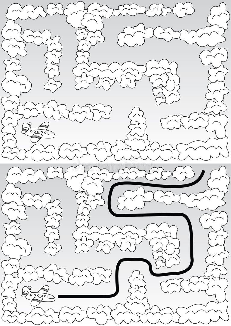 Airplane Maze Stock Illustrations – 177 Airplane Maze Stock ...