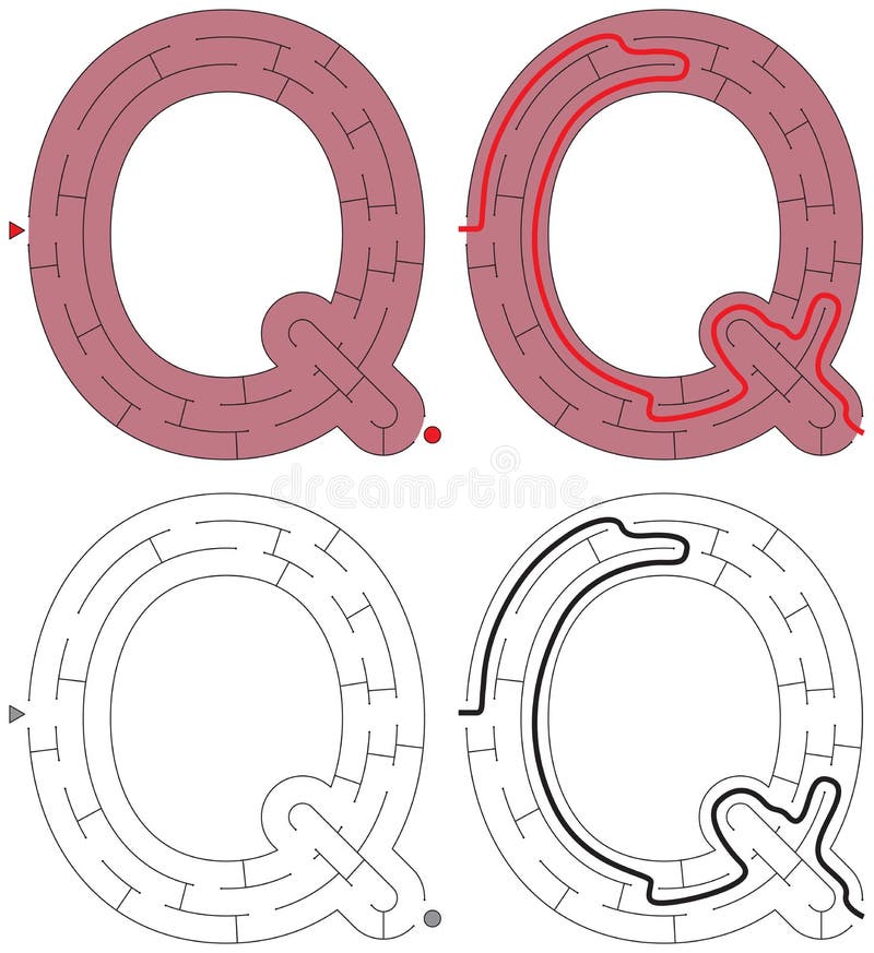 Alphabet Maze Games I, J, K, L Stock Vector - Illustration of children ...