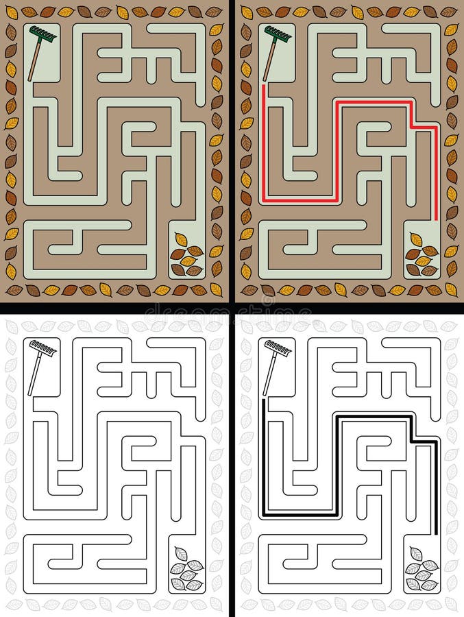 Easy mouse maze stock vector. Illustration of cheese - 71704576