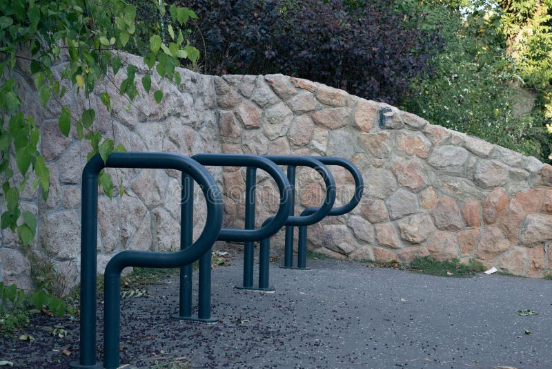 Easy Bike Parking in the City Stock Image - Image of cycle, travel ...