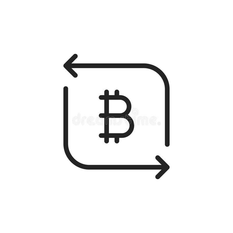 Easy Bitcoin Exchange Like Cash Transfer Icon Stock Vector - Illustration of easy, finance ...