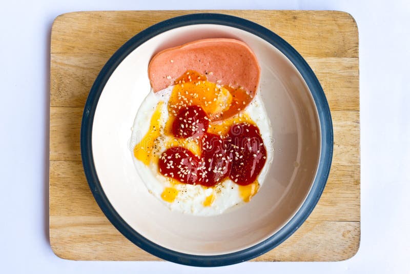 Easy breakfast stock photo. Image of bread, cooked, pork - 36203476