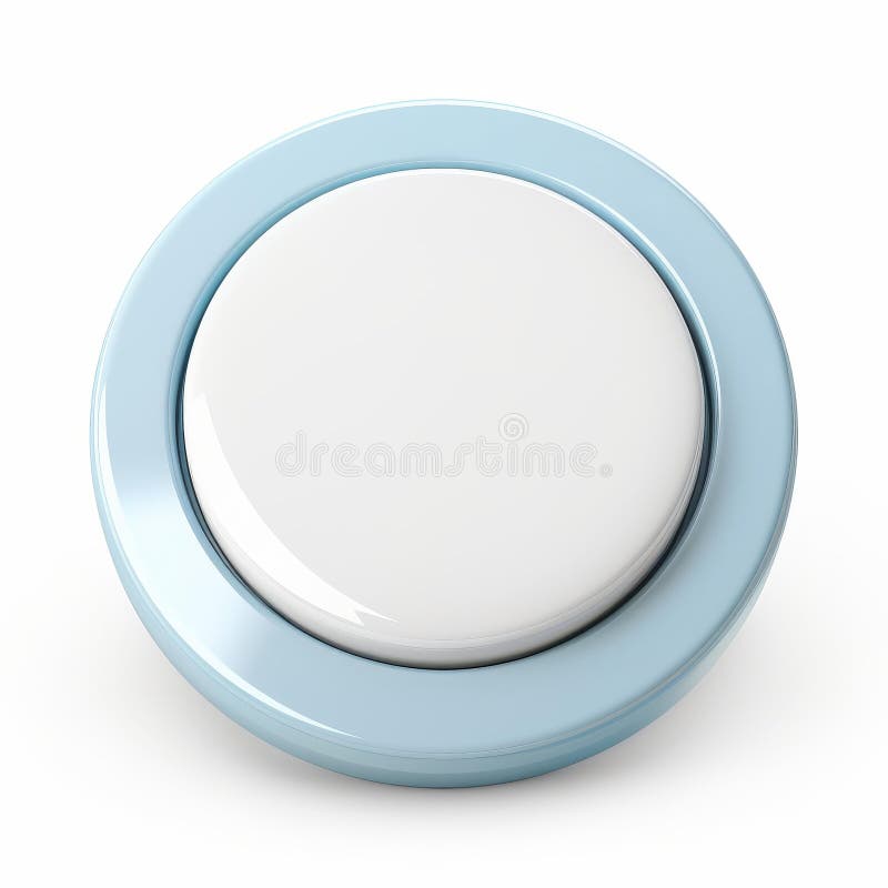 An Easy Button Isolated on a Clear White Background, Ai Generated Stock ...