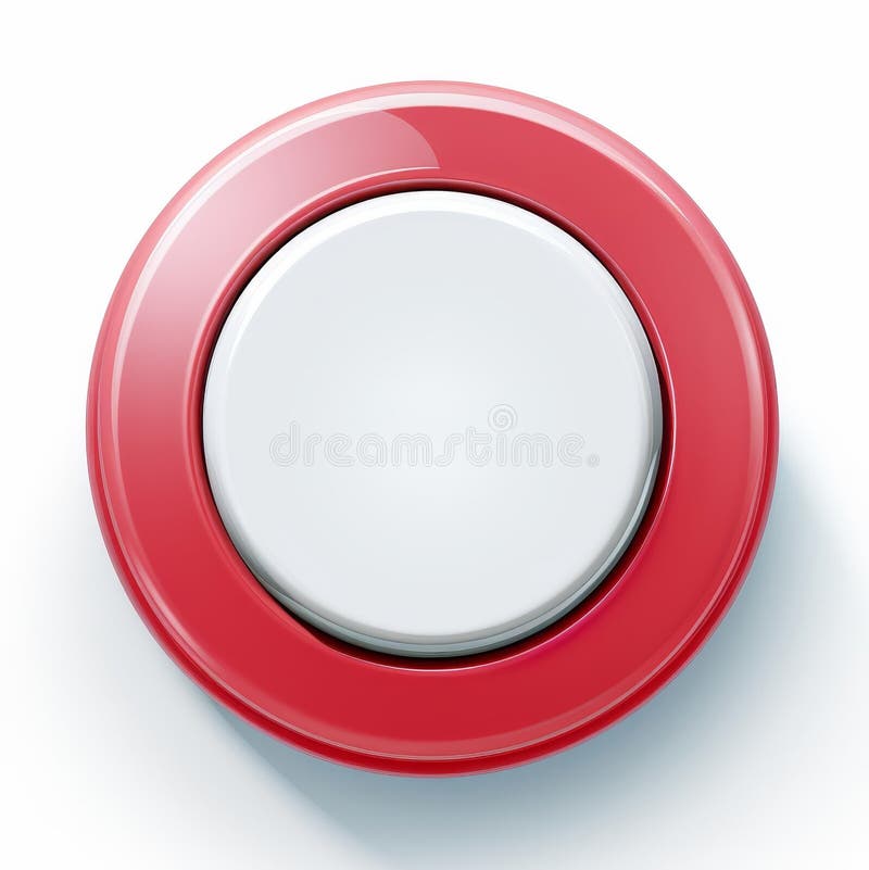 An Easy Button Isolated on a Clear White Background, Ai Generated Stock ...