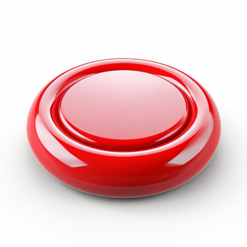 An Easy Button Isolated on a Clear White Background, Ai Generated Stock ...