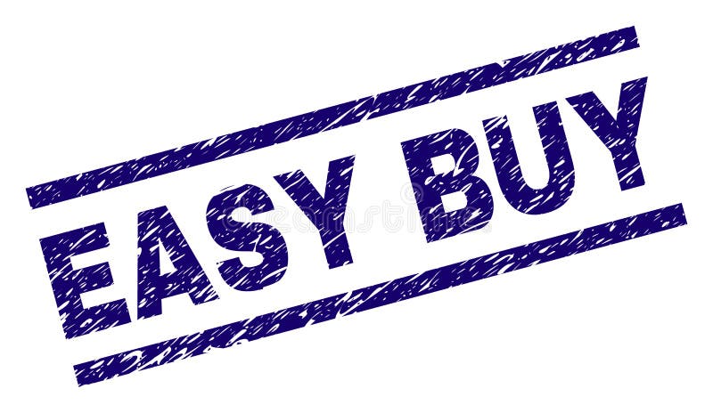 Grunge Textured EASY BUY Stamp Seal Stock Vector - Illustration of ...