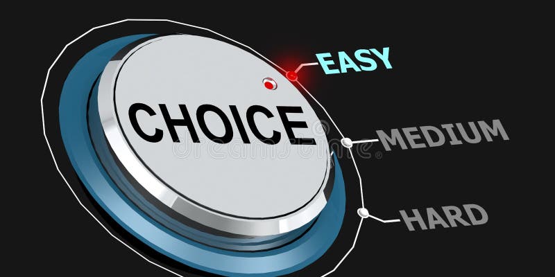 Easy Choice Business And Life Path Concept Stock Illustration ... Easy Choice Business And Life Path Concept Stock Illustration ...