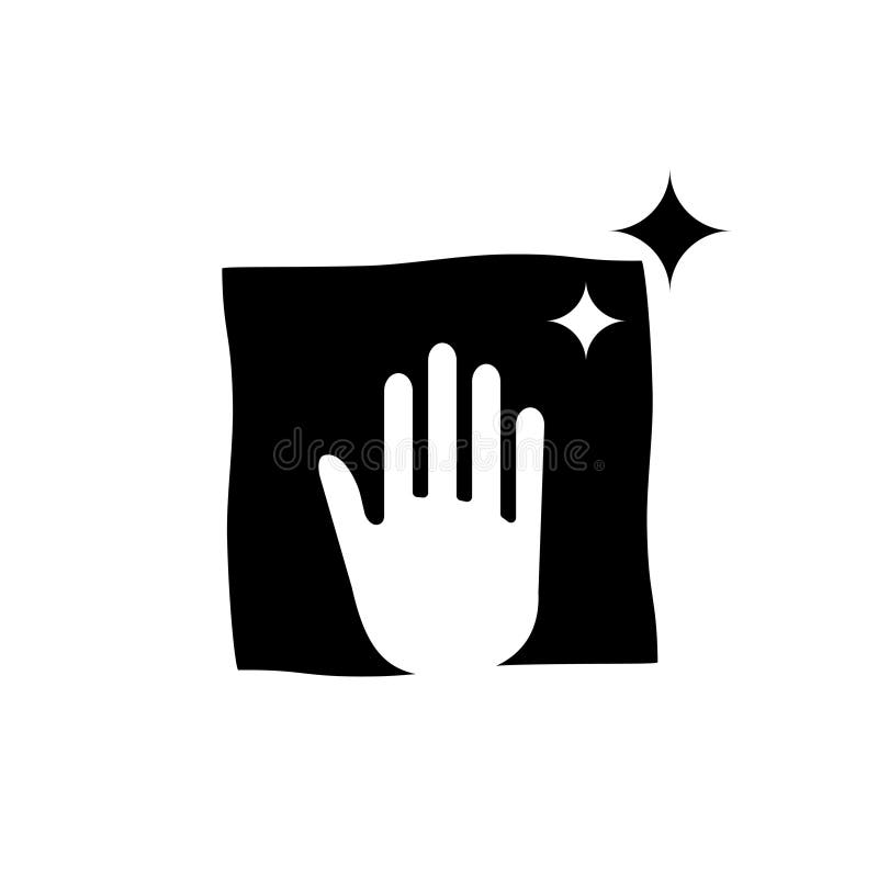 Easy Clean Surface Icon Vector Stock Vector - Illustration of cloth ...