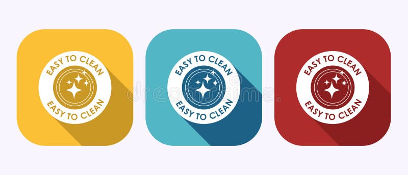 Easy Cleaning Icon Design Illustration. Clean Surface Icon Sign Symbol ...