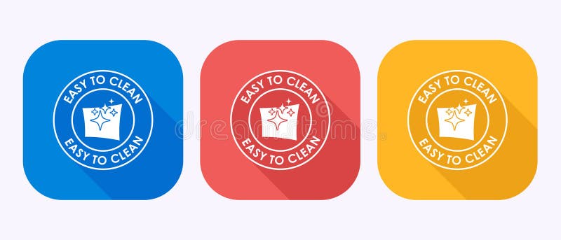 Easy Cleaning Icon Design Illustration. Clean Surface Icon Sign Symbol ...