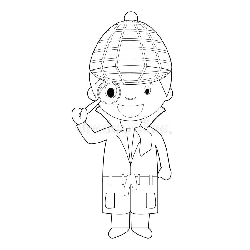 Private Investigator Kids Stock Illustrations – 25 Private Investigator ...