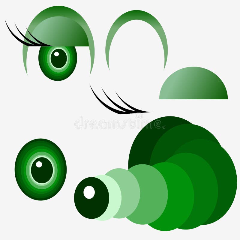 Animated Eye pattern stock illustration. Illustration of drawing ...