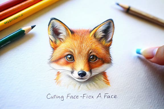 Easy Fox Face Drawing Tutorial a StepbyStep Guide for Beginners and ...