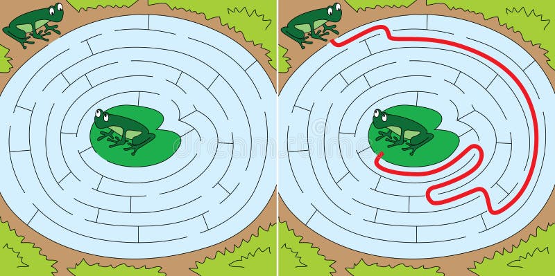 Spider maze stock vector. Illustration of cartoon, path - 89814553