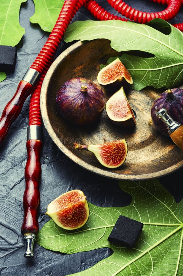 Easy hookah with figs stock photo. Image of fruit, hookah - 227255002