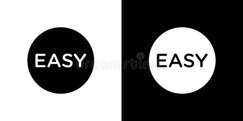 Easy Icon Flat Fill Set Collection Stock Vector - Illustration of ...