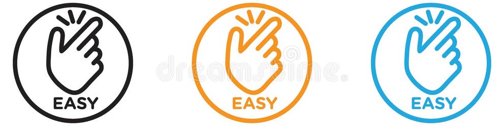 Easy Icon Vector Logo Set Collection for Web App Ui Stock Vector ...