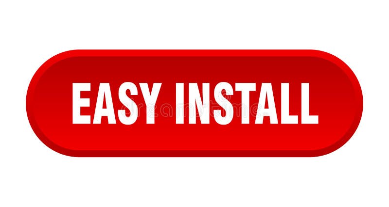 Easy install button stock vector. Illustration of price - 196837065