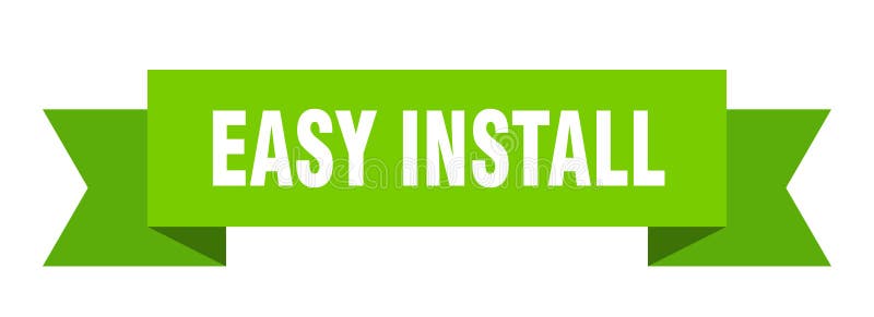 Easy install ribbon. stock vector. Illustration of template - 191265961